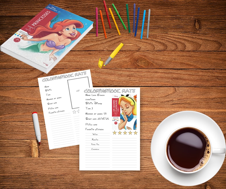 Disney PRINTABLE Journal Page -disney Mystery Coloring - Coloring Book ...