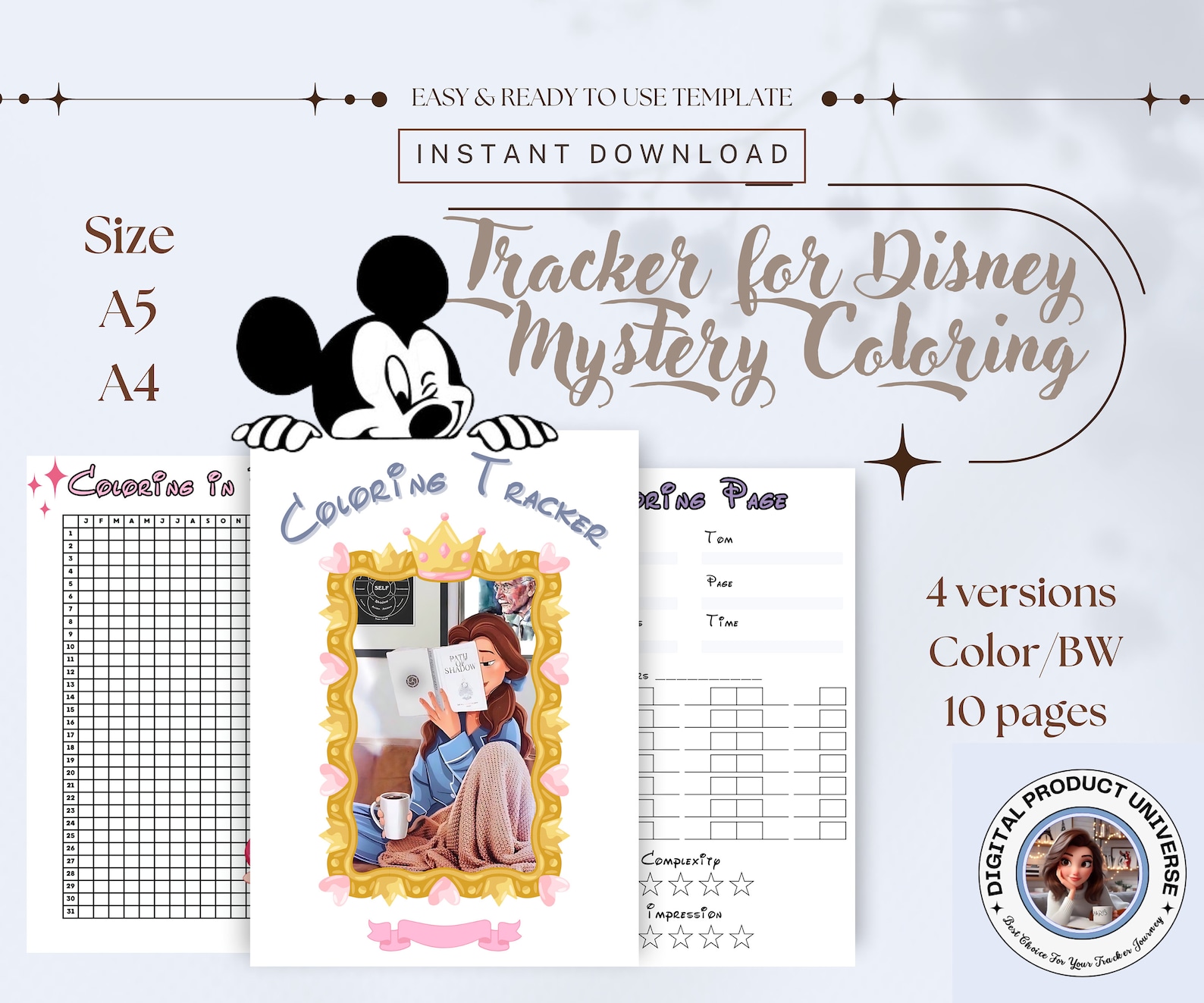 Tracker pour les amateurs de coloriage mystère Disney, pages ...