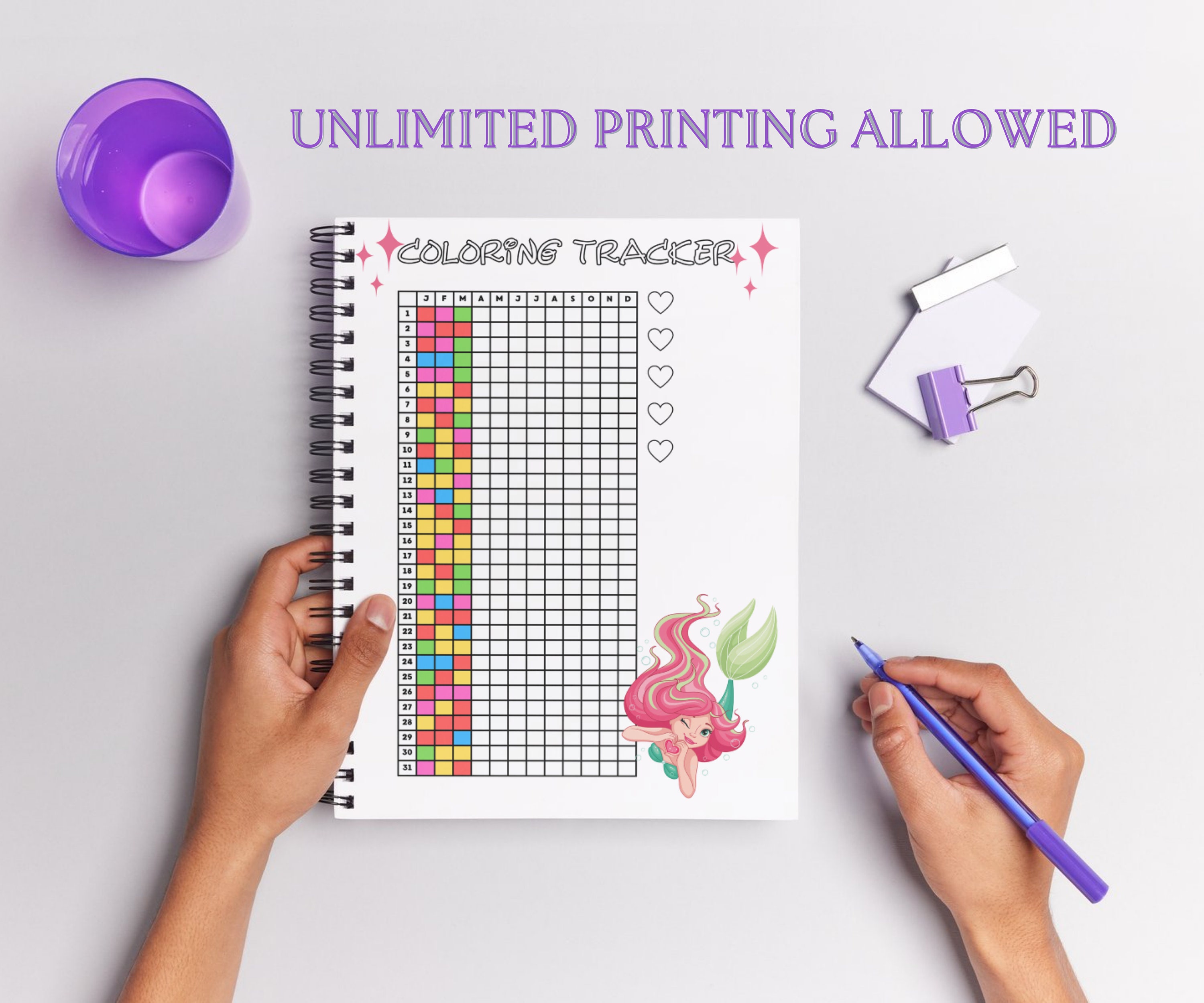 Disney PRINTABLE Journal Page disney Mestery Coloring Coloring Tracker ...