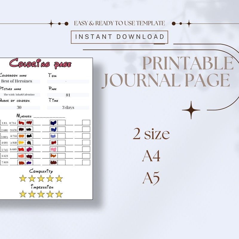 Habit Tracker Coloring - Etsy