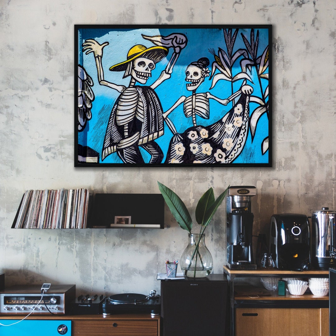 Dancing Bones Canvas Print or Poster, Wall Art, Wall Decor, Wall ...