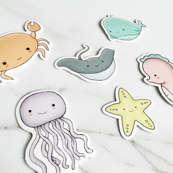 Ocean Sticker - Etsy