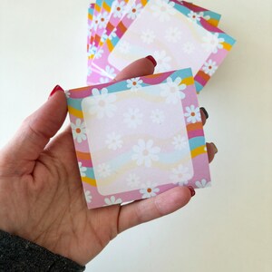 Retro Sticky Notes|floral Sticky Notes|sticky Notes for Her|retro ...
