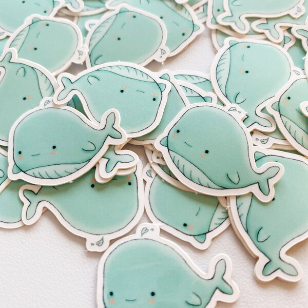 Whale Sticker - Etsy