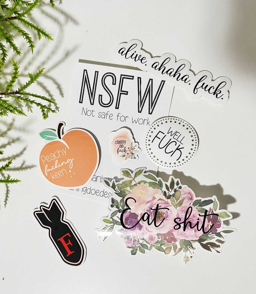 NSFW Stickersinappropriate Sticker Packwaterproof Stickerlaptop ...