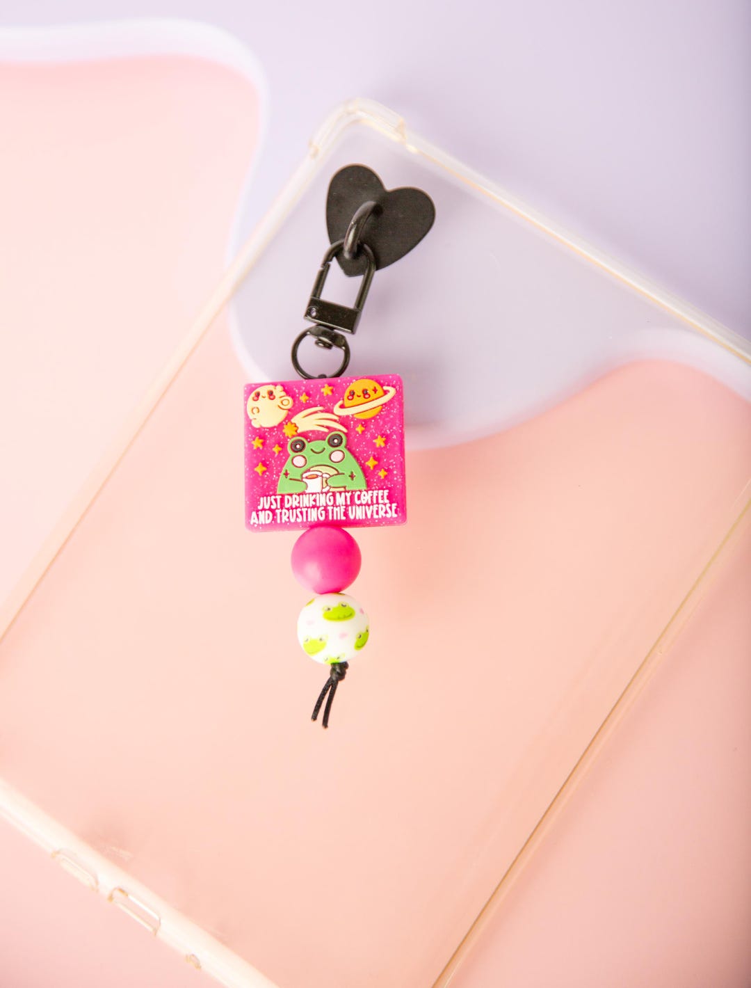 Just Drinking My Coffee and Trusting the Universe|frog Kindle Charm ...