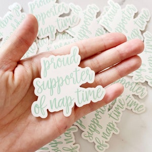 Proud Supporter of Naps Stickerfunny Stickerwaterproof Stickerscar ...