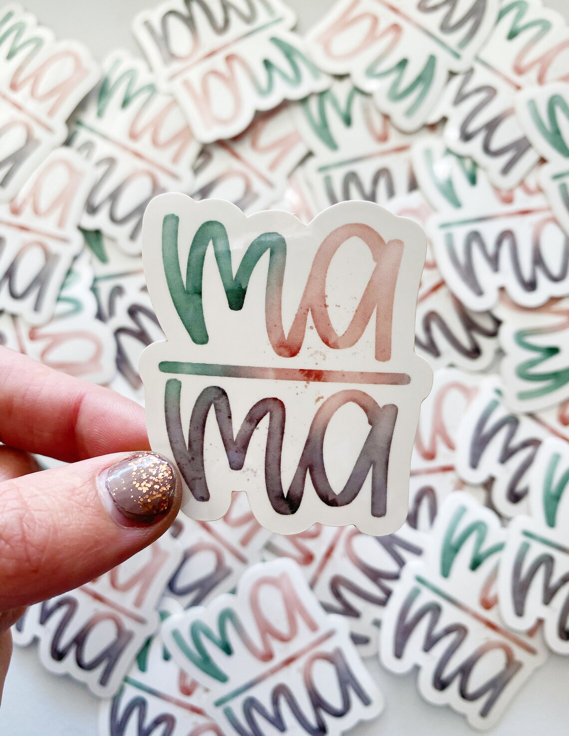 Mama Stickerwatercolor Mama Stickermom Stickerwaterproof - Etsy