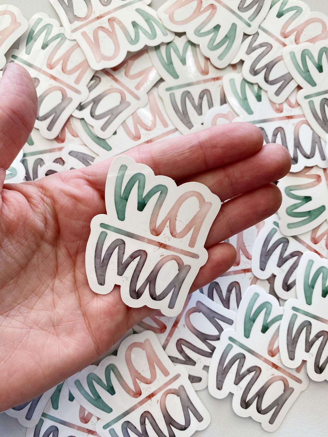 Mama Stickerwatercolor Mama Stickermom Stickerwaterproof - Etsy