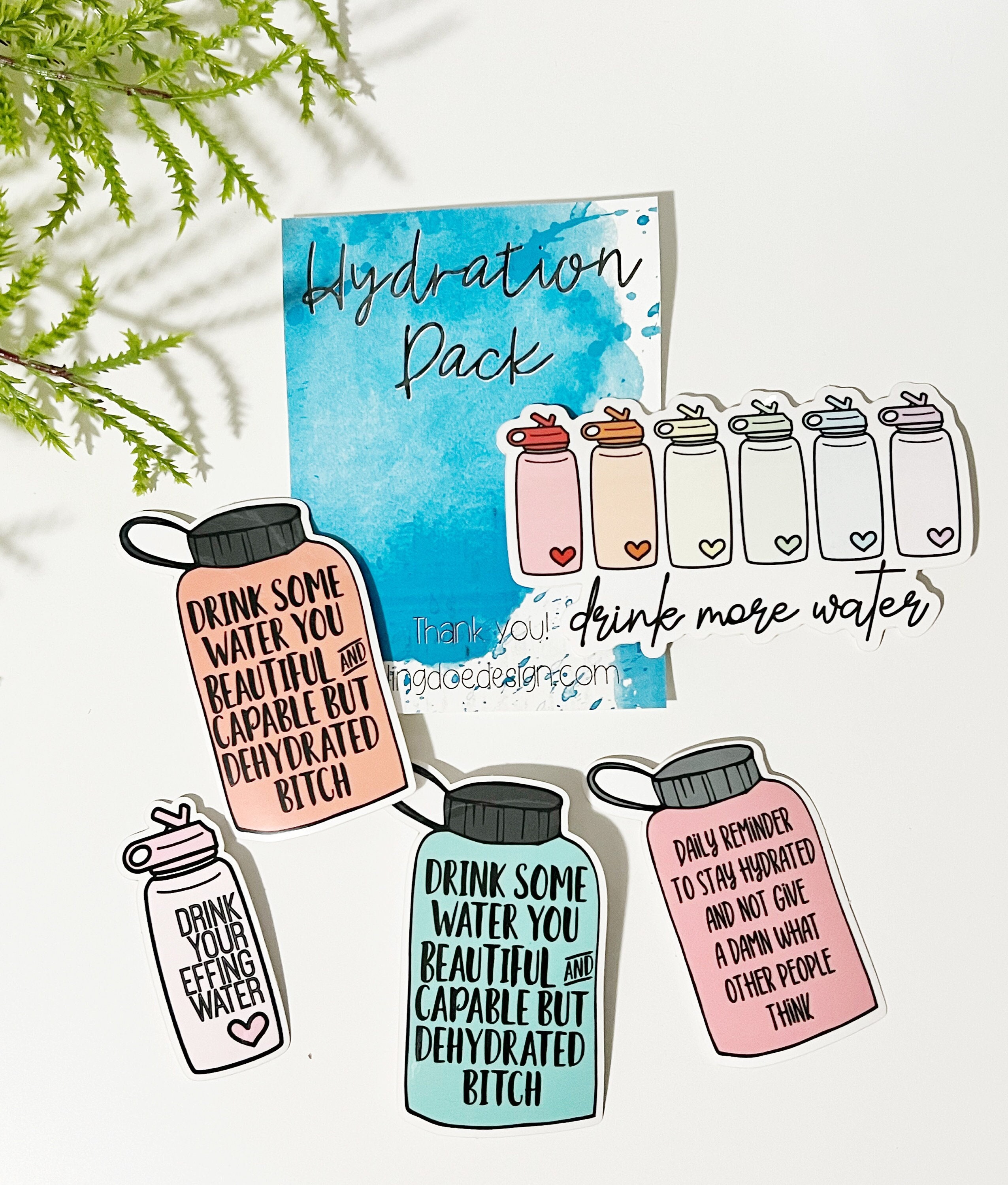 Water Drinking Stickershydration Sticker Packwaterproof - Etsy