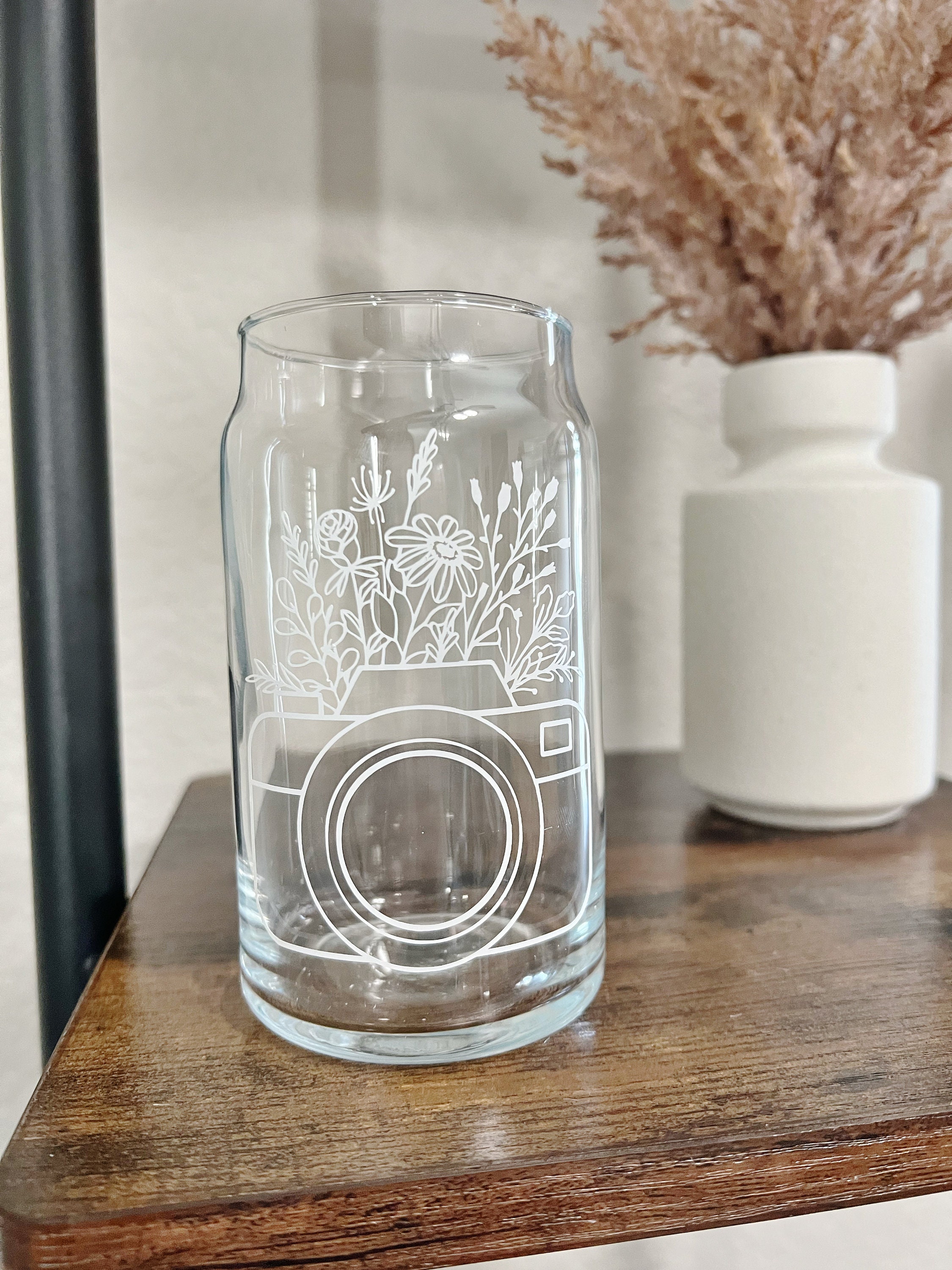 Floral Camera Glassphotographer Glasswildflower Beer - Etsy