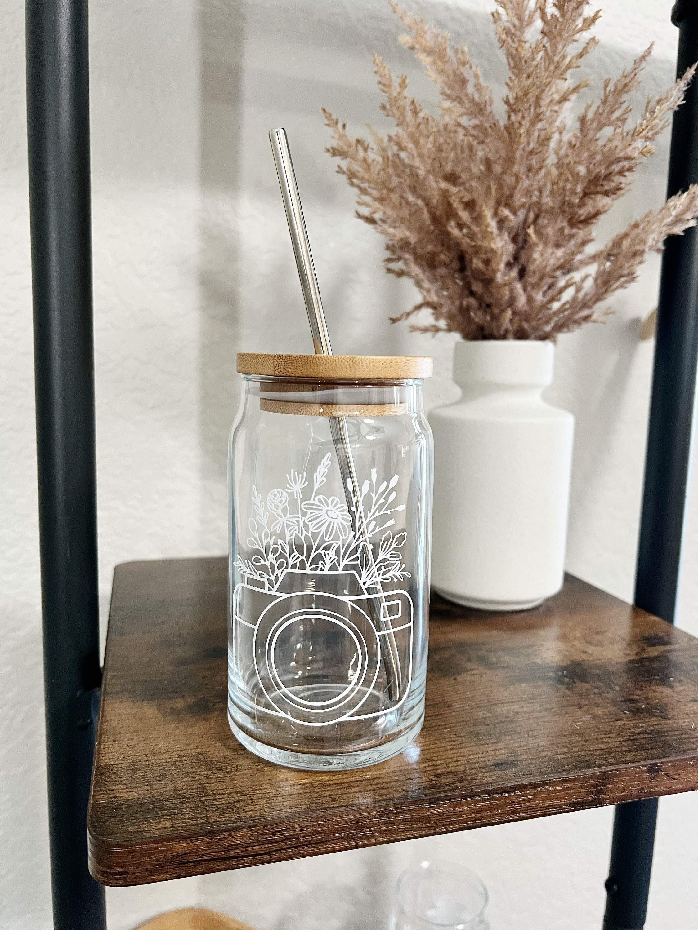 Floral Camera Glassphotographer Glasswildflower Beer - Etsy