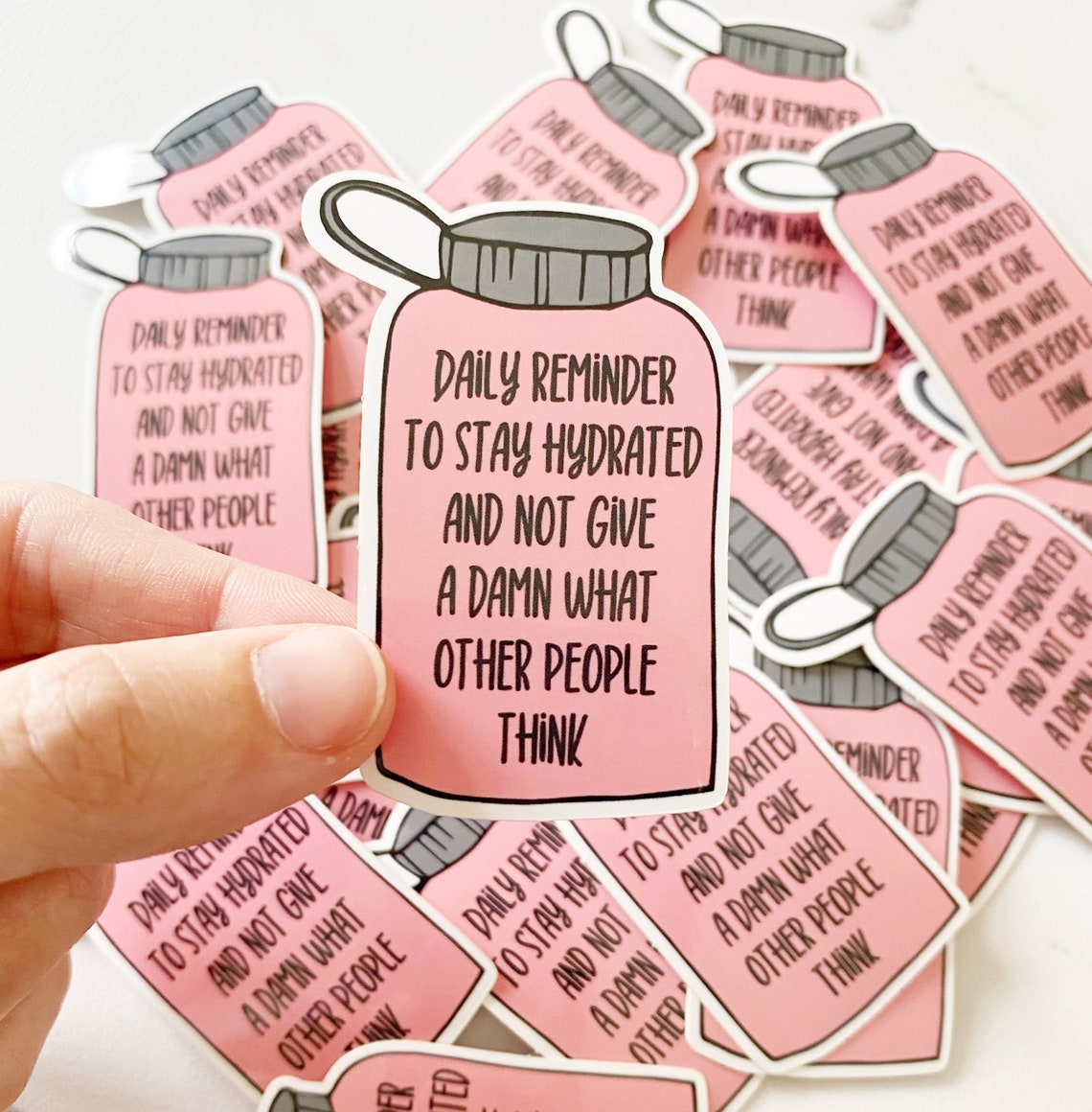 Drink Daily Reminder Stickerfunny Stickerwaterproof - Etsy