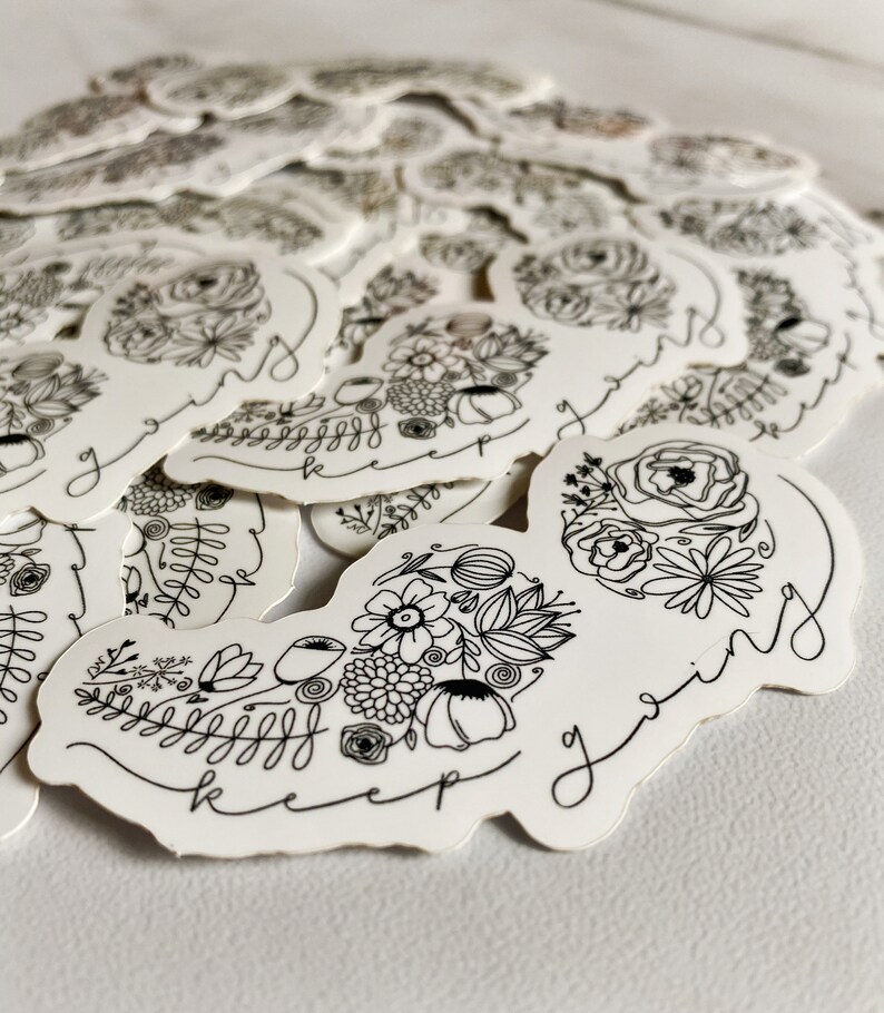 Semicolon Stickerkeep Going Stickermental Healthwaterproof - Etsy