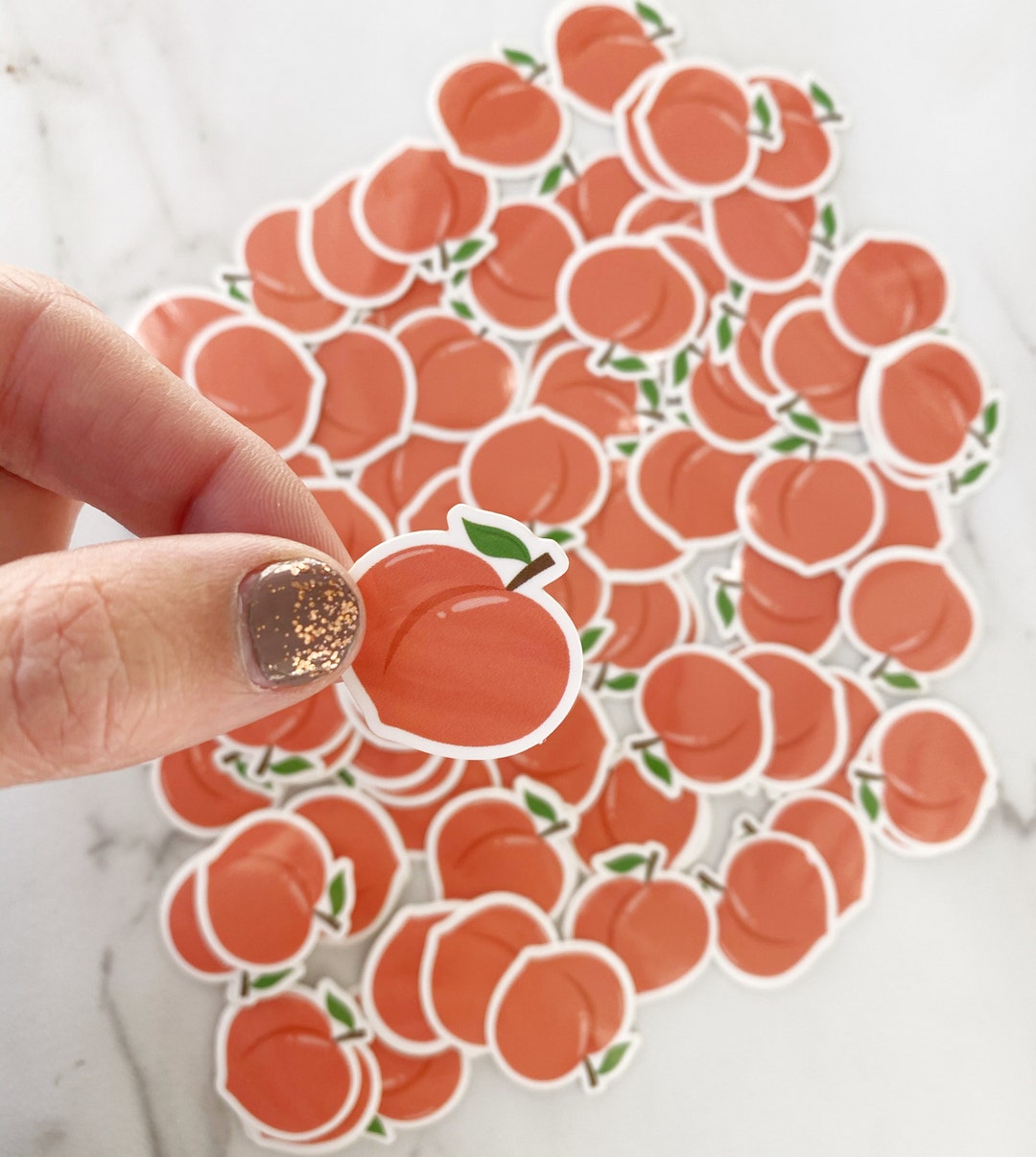 Peach Stickerpeachy Stickerwaterproof Stickercar Stickermini ...
