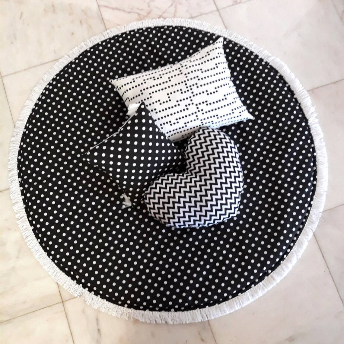 Padded Baby Mat Nursery Playmat Monochrome Playmat Baby Shower Play Mat ...