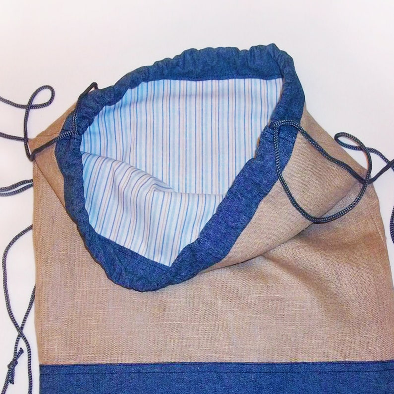 Fabric Drawstring Bag Mens Large Drawstring Bag With Lining Everyday ...