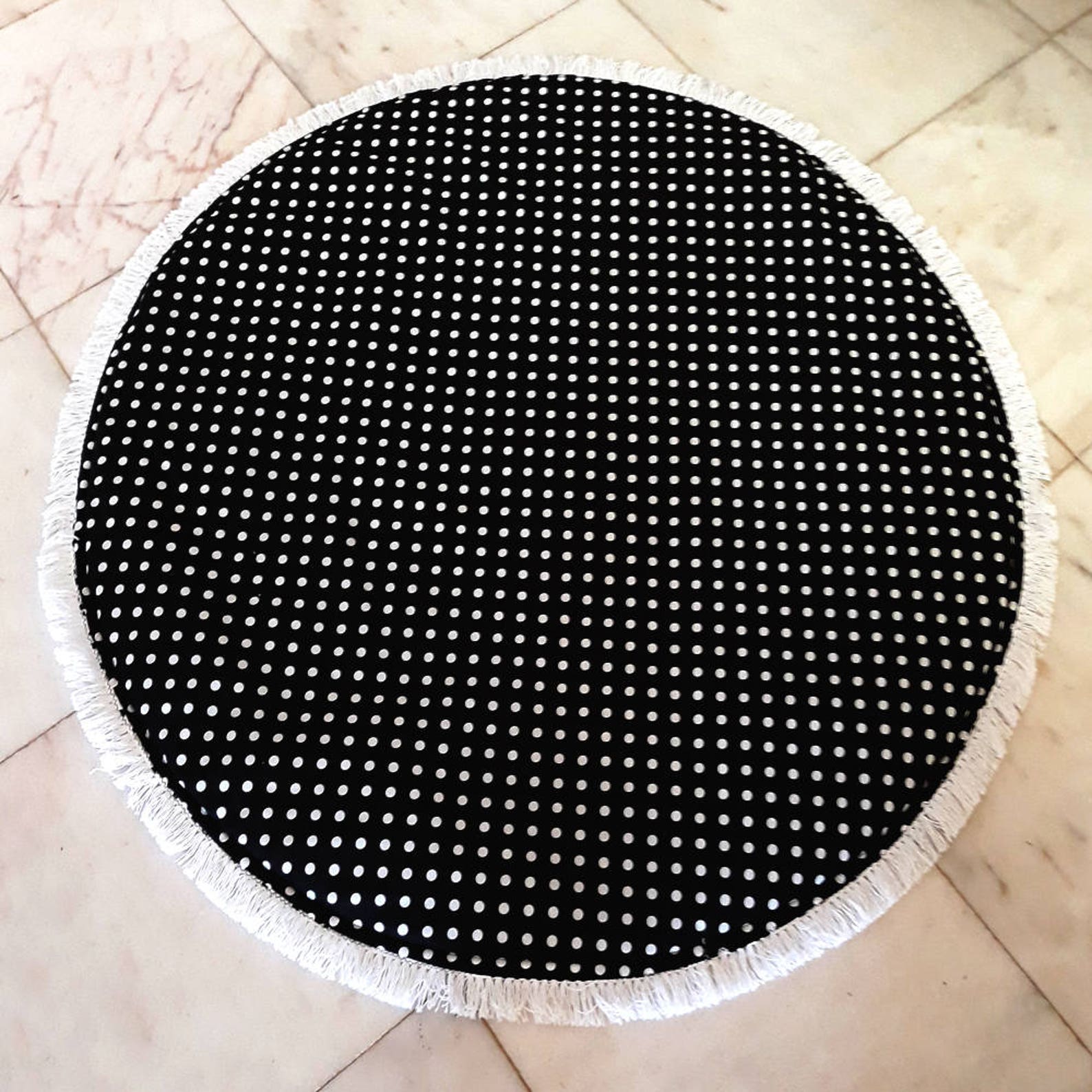 Monochrome Round Baby Play Mat Playmats for Baby White and - Etsy