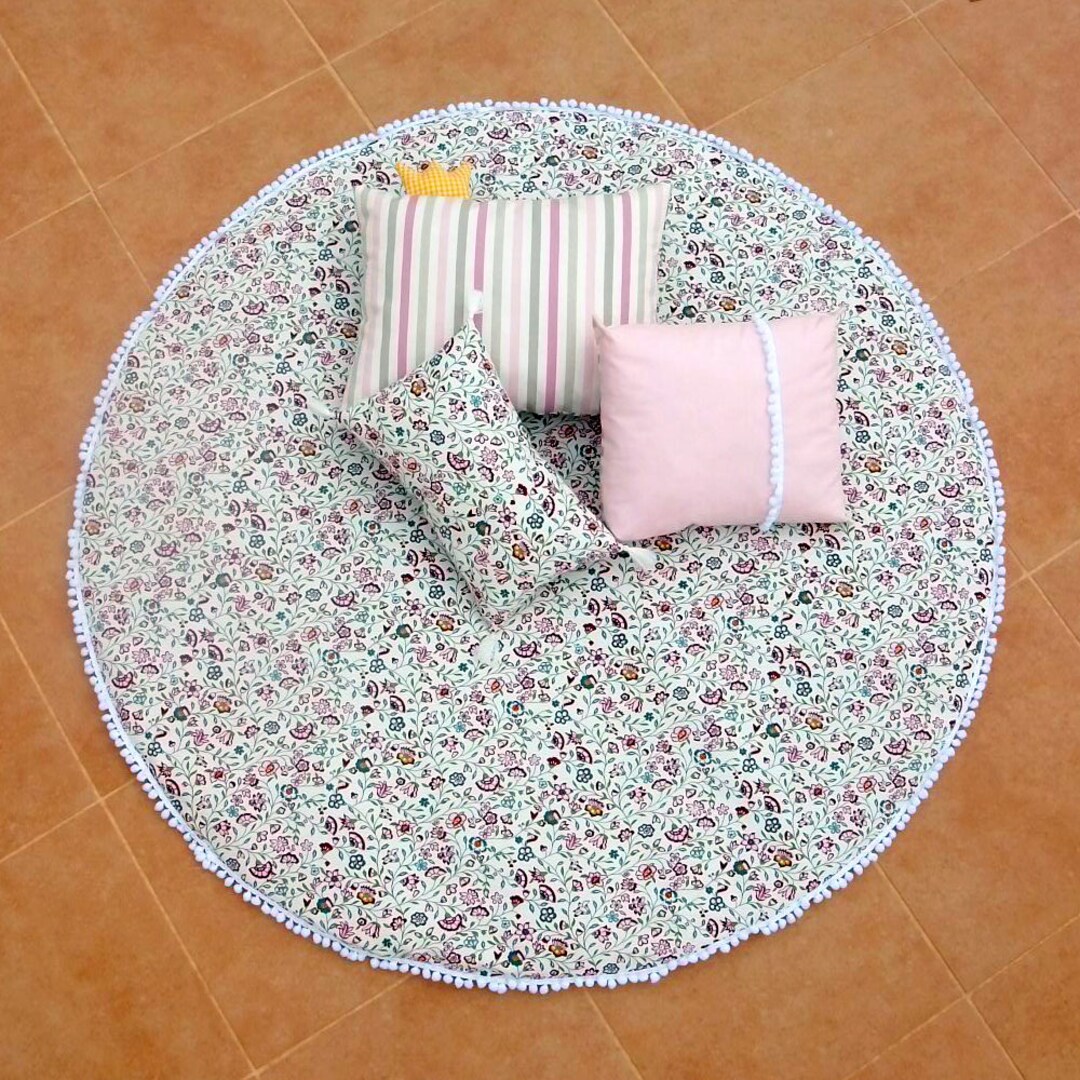 Baby Shower Gift Girl Nursery Mat Padded Baby Mat Toddler Mat Baby ...