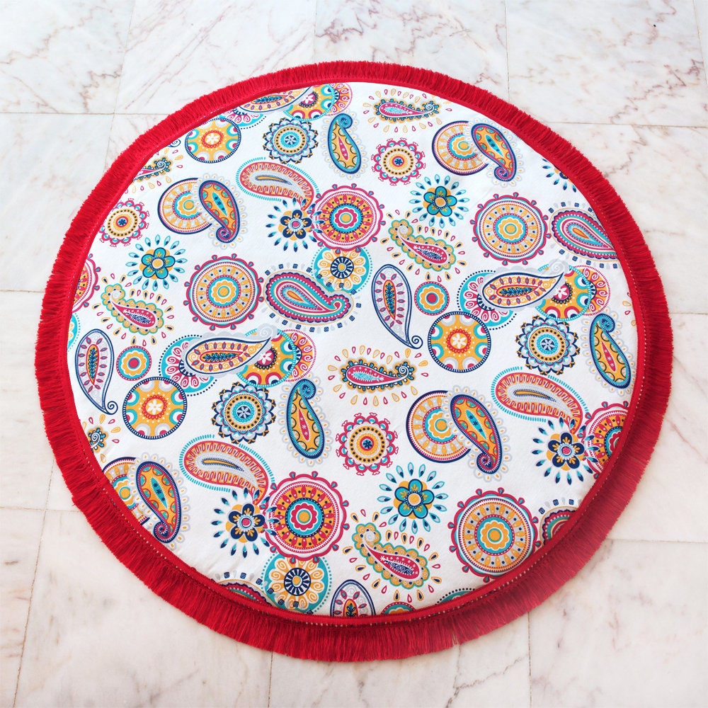 Baby mat Playing mat Baby rug girl Kids mat Round mat Nursery - Etsy Polska