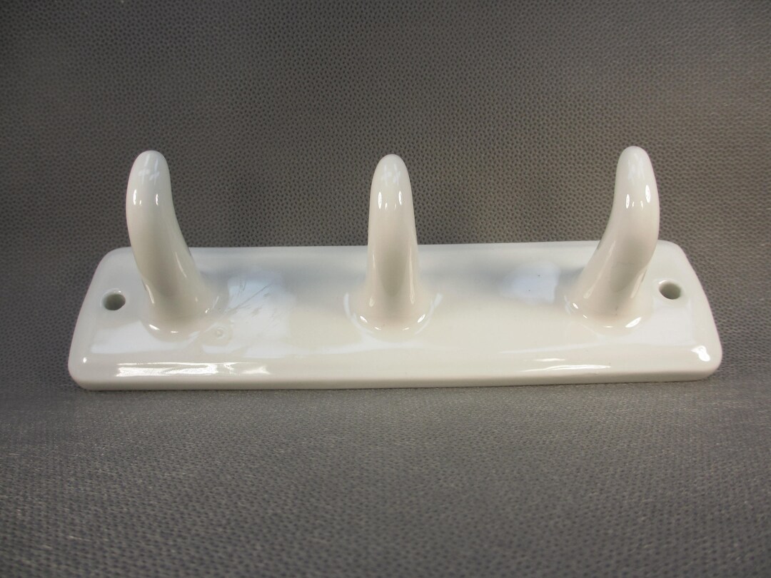 Antique Ceramic Hook 50s Years Bauhaus Bathroom Hook Old Towel Hook Vintage Hook Rail Ceramic ...