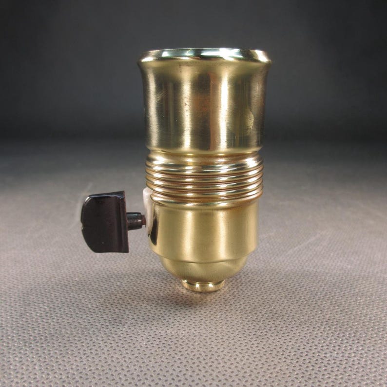 Antique E27 Rotary Switch Socket D.R.P From 1938 Solid Brass Design ...
