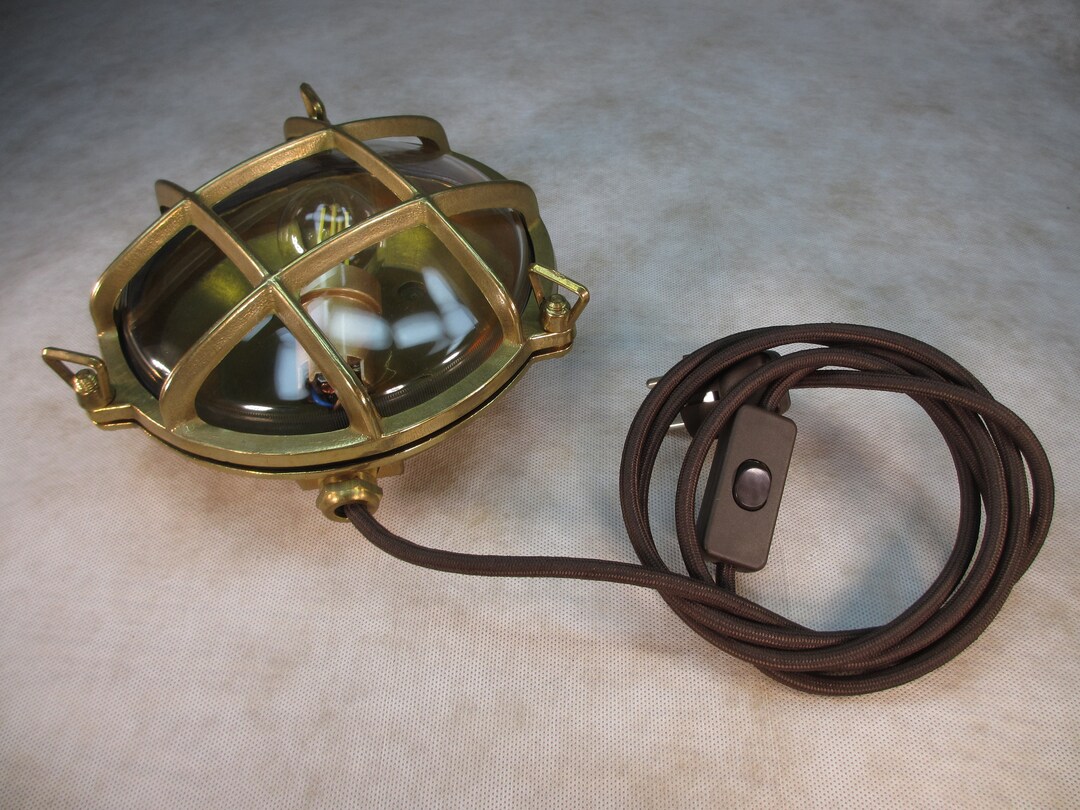 Maritime Ship Lamp Solid Brass Table Lamp With Protective - Etsy