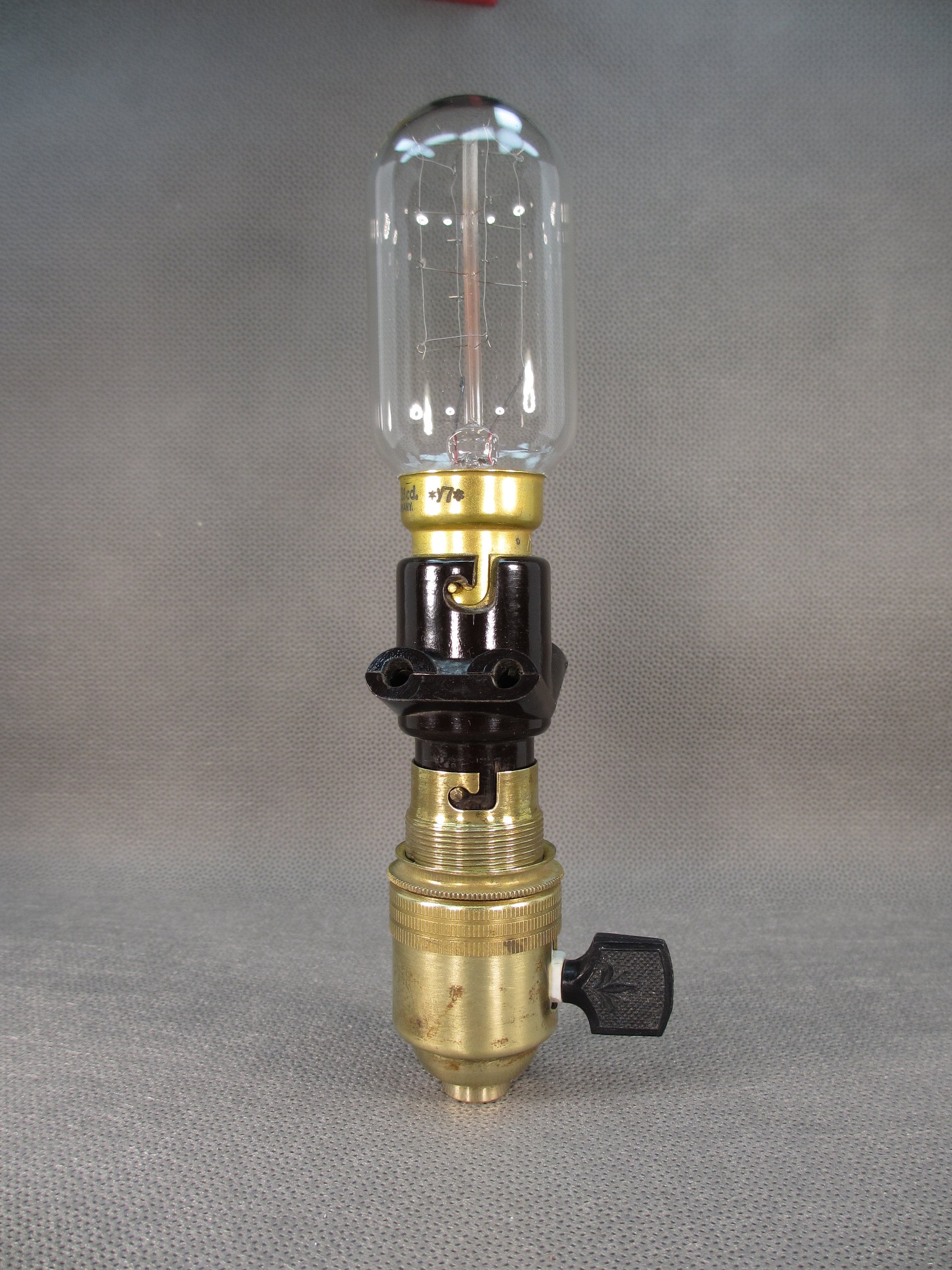 Antique B22 Rotary Switch Lamp Holder With Bulb and Socket. - Etsy