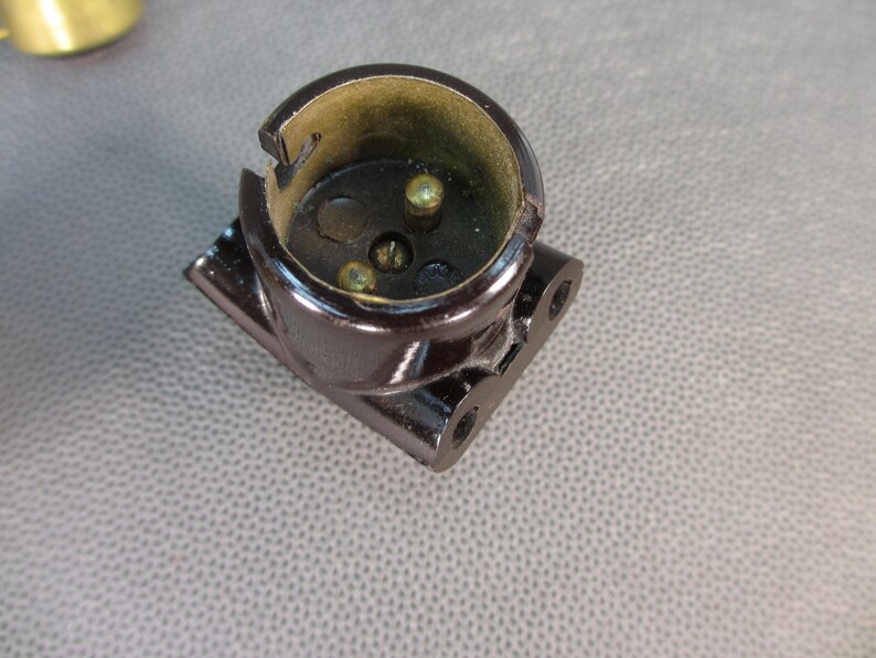 Antique B22 Rotary Switch Lamp Holder With Bulb and Socket. - Etsy