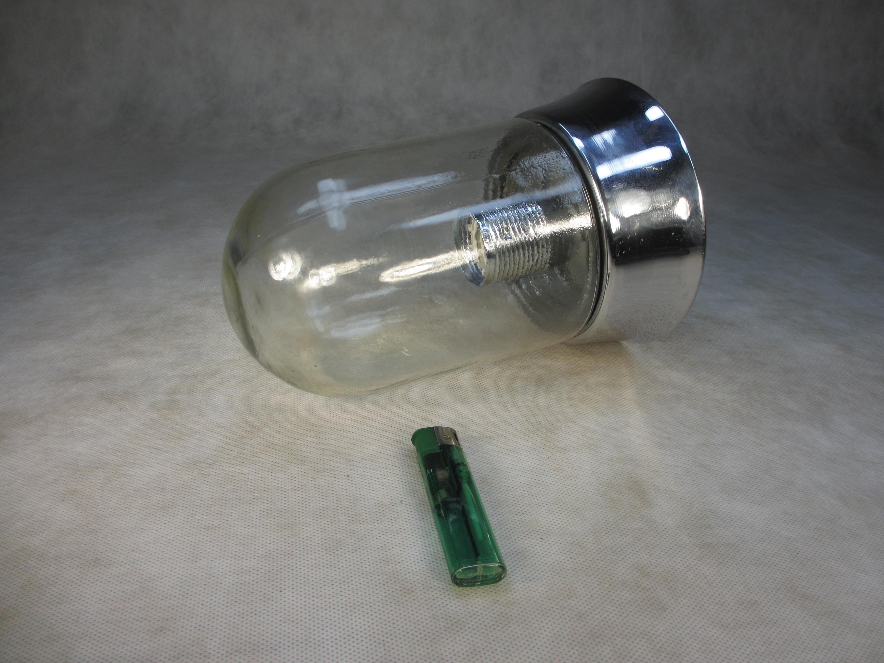 XXL Bauhaus Lamp Glass Piston Lamp Brass Bracket Chromed Glass - Etsy UK