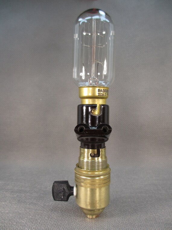 Rotary Lamp Switch Socket E27 Lamp Bulb Bases Socket Holder Reliable