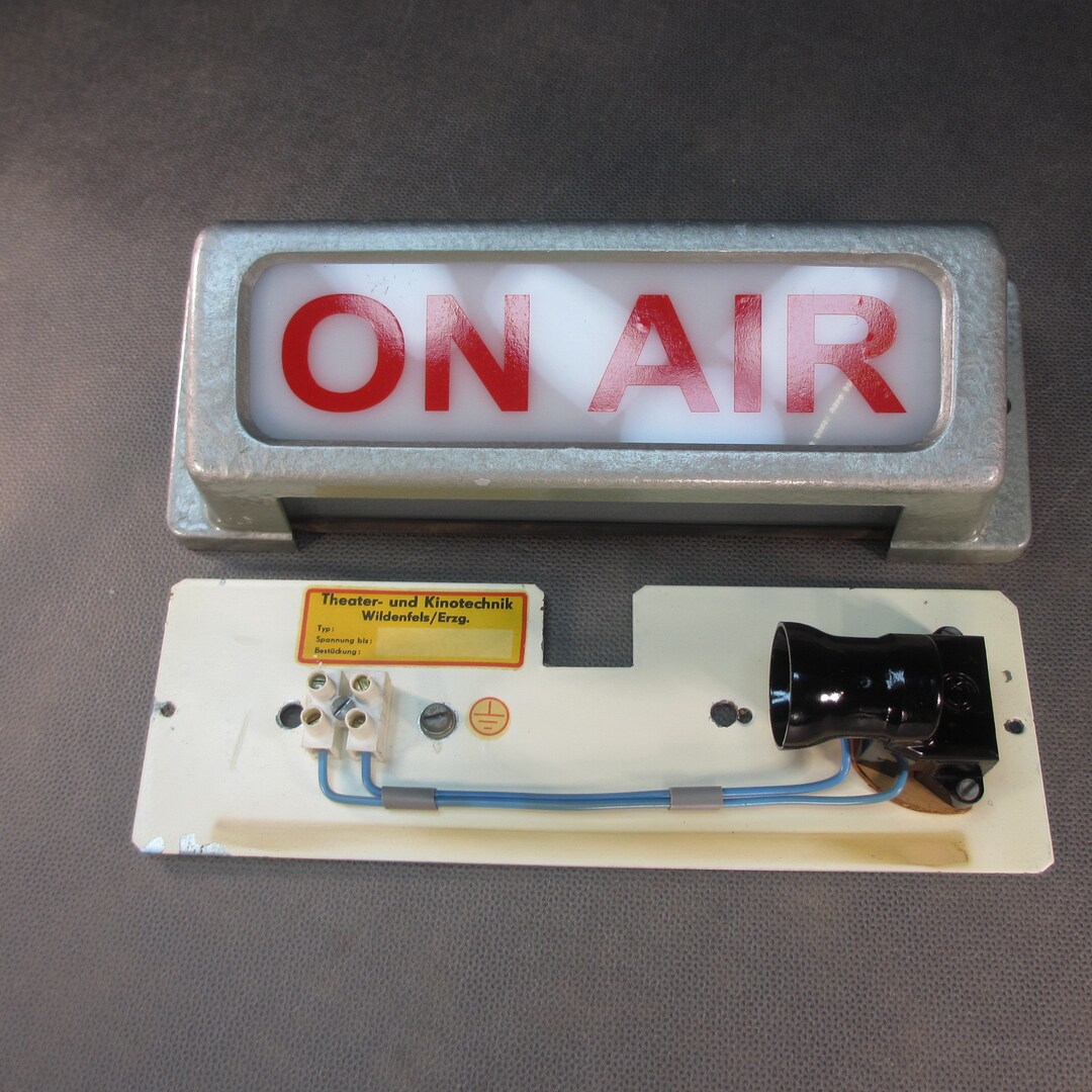 Antique Wall Lamp 60s Cinema Lamp ON AIR Lamp Theater Lamp - Etsy