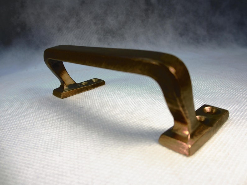 Home & Living Three Art Deco Drawers Handles Antique Solid Brass ...