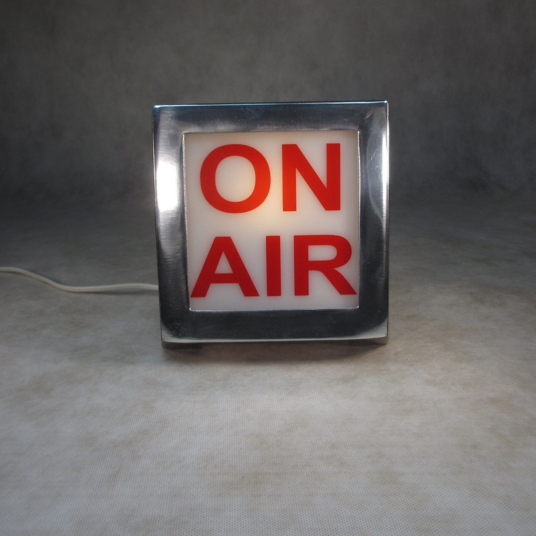 ON AIR Cinema Lamp Antique Wall Lamp From 1960 Aluminum Notice - Etsy