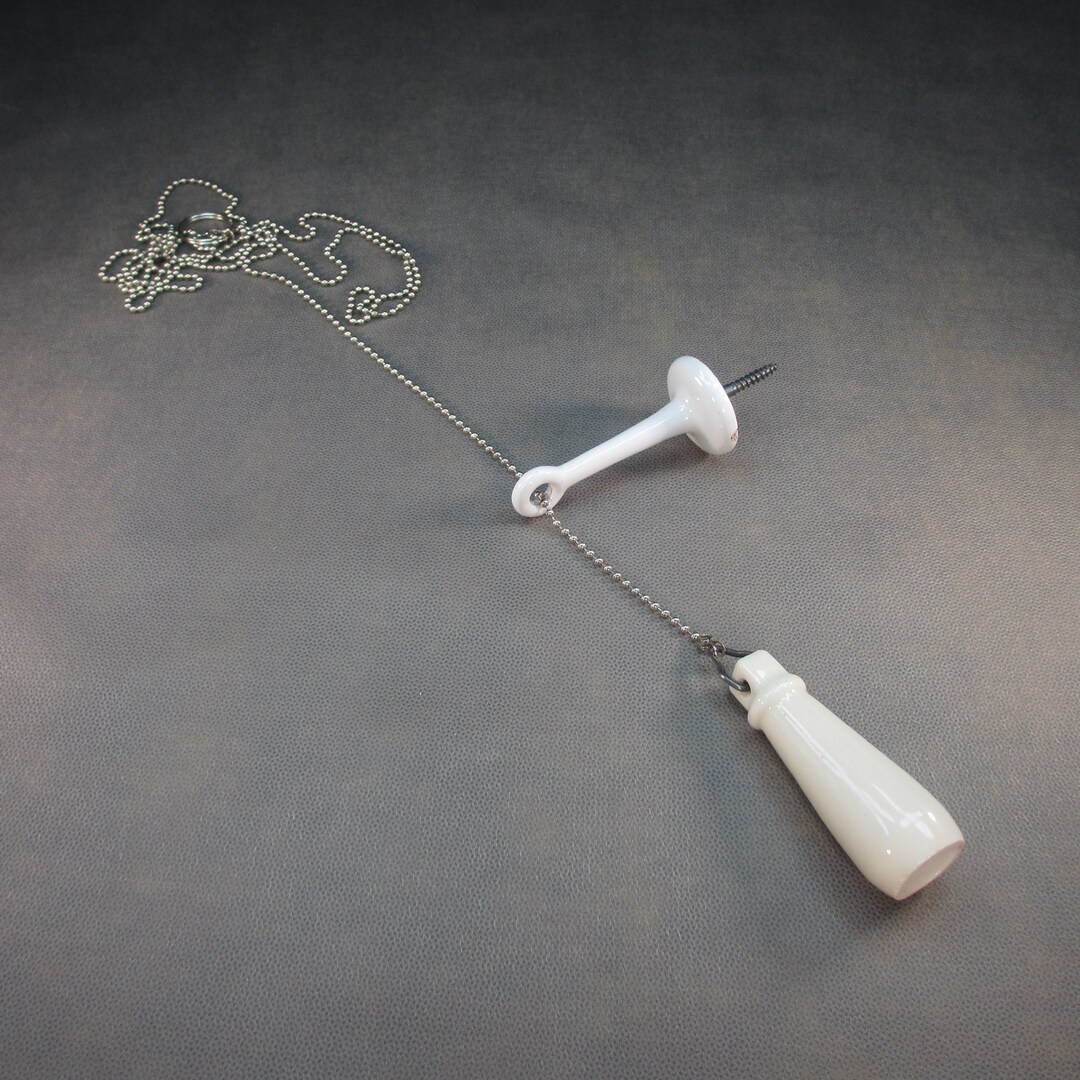 Antique Ceramic Cistern Handle 1920 Ceramic Pull Handle With Cast Iron ...