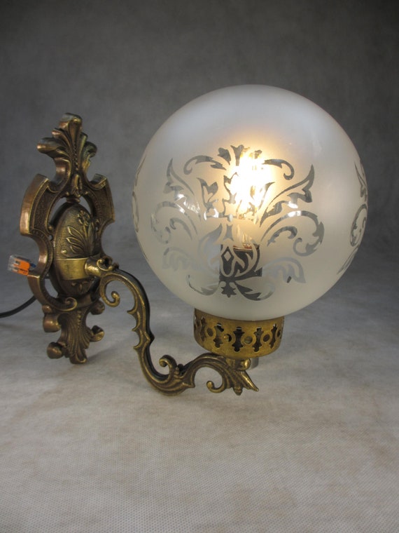 Antique Wall Lamp Baroque Style Wall Lamp Brass Lamp Vintage - Etsy