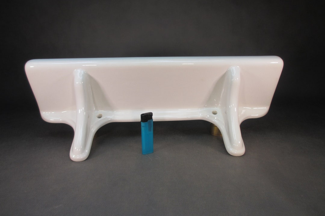 Antique Ceramic Bathroom Shelf Art Deco Mirror Shelf From April 1, 1964 ...