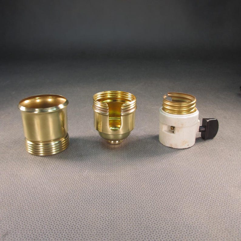 Antique E27 Rotary Switch Socket D.R.P From 1938 Solid Brass Design ...
