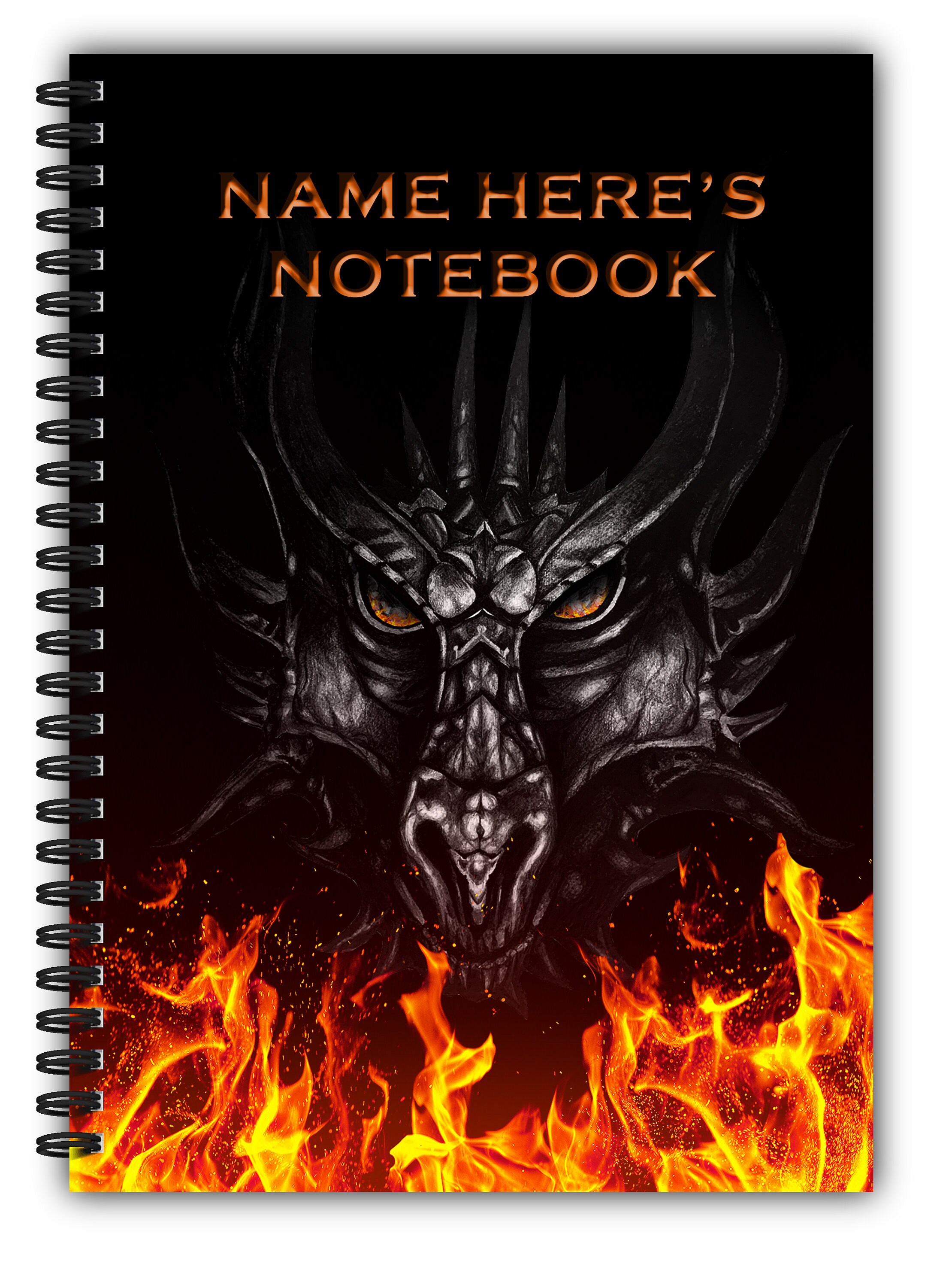 Personalised A5 Notebook Notepad Wirebound Softbacked Dragon - Etsy UK