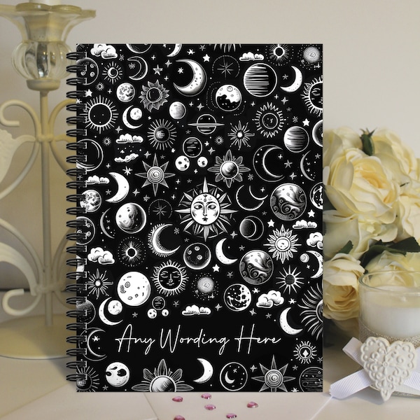Moon Notebook - Etsy UK