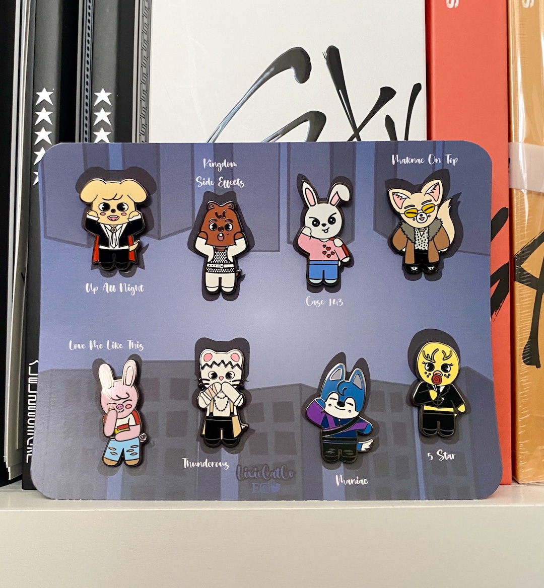 Skzoo Enamel Pin Ot8 Set - Etsy