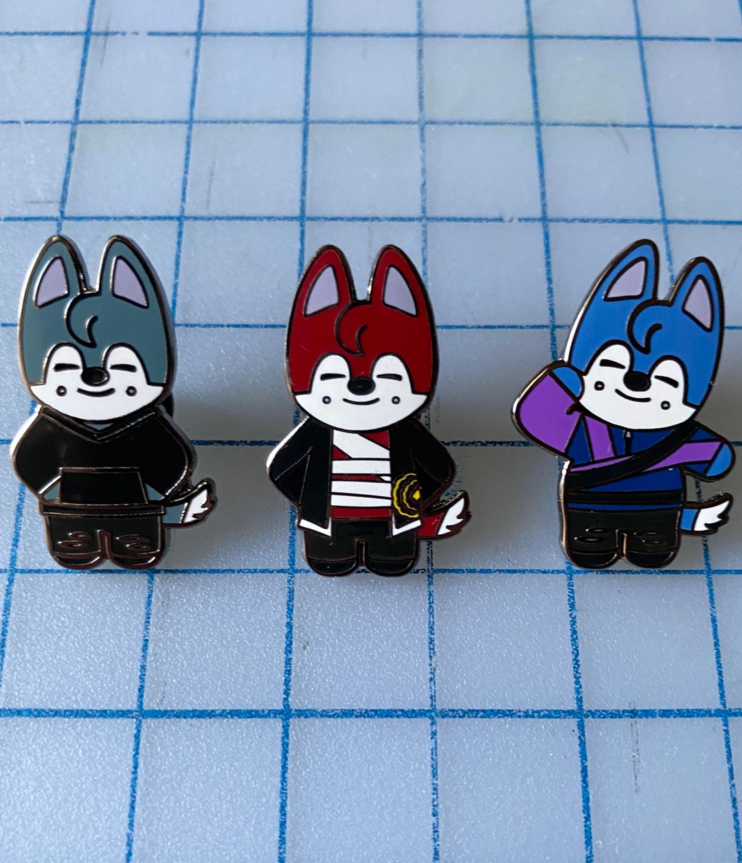 Stray Kids Wolf Chan Enamel Pin Set - Etsy