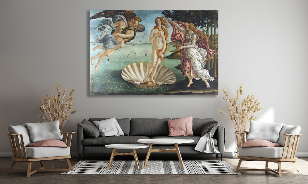 Birth of Venus Canvas Print – Sandro Botticelli Reproduction Wall Art ...