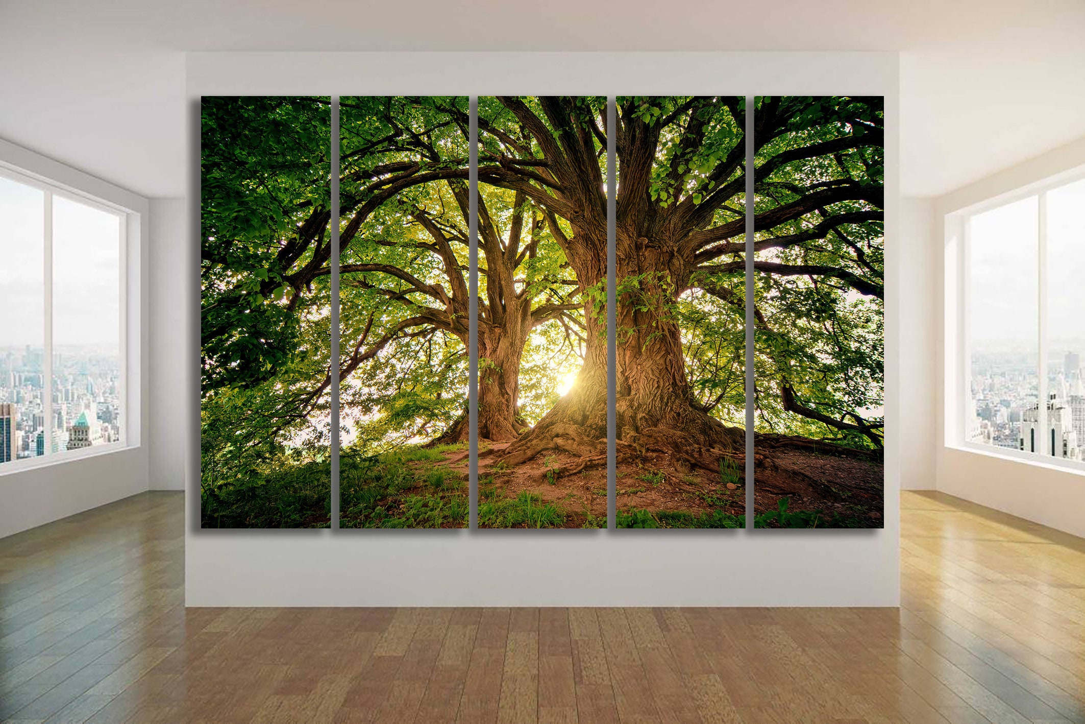 Old Oak Tree Sunlight Canvas Oak Tree South Carolina Print on - Etsy UK