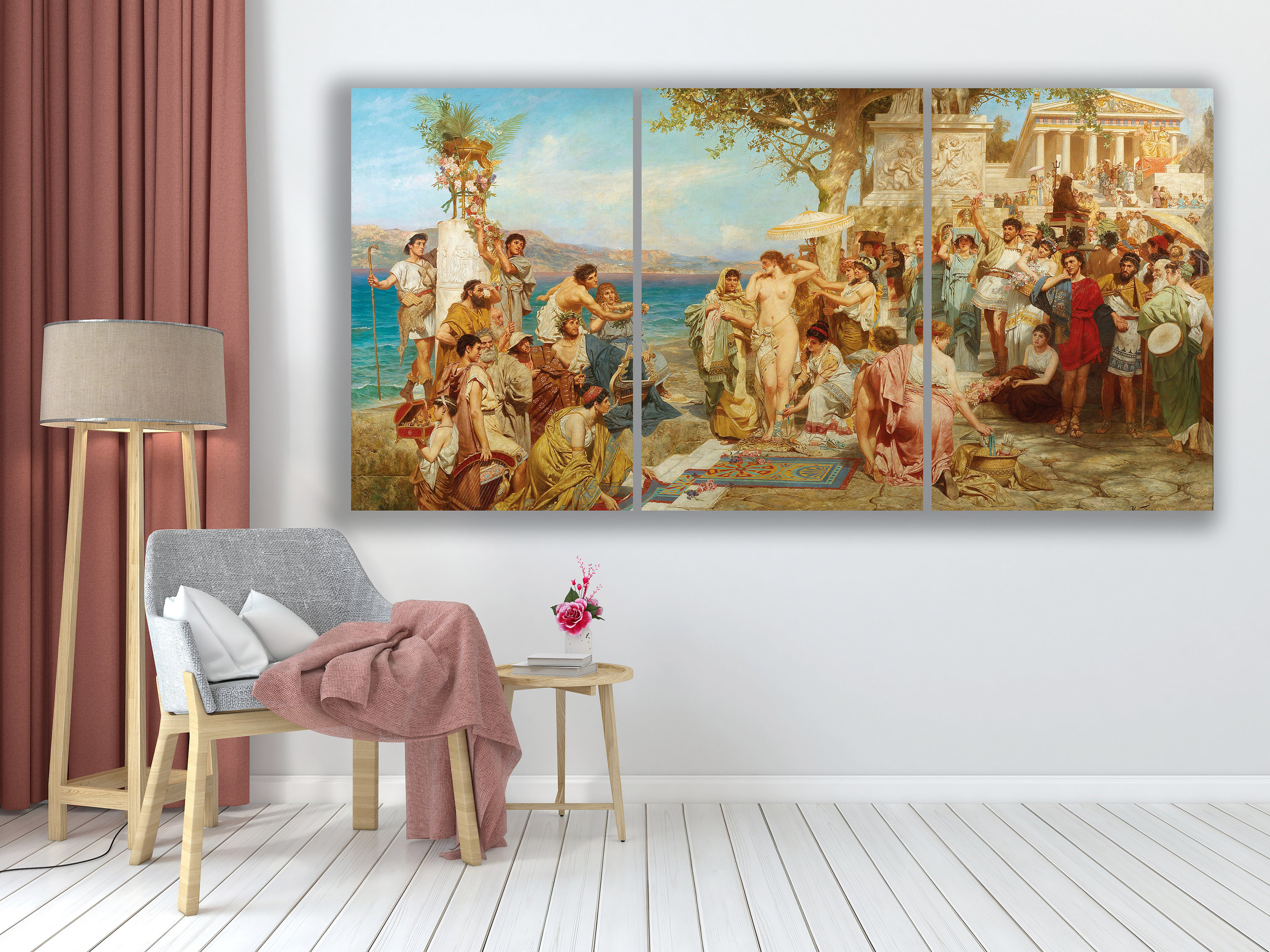 Phryne at the Festival of Poseidon in Eleusis & Canvas Prints - Etsy