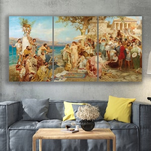 Phryne at the Festival of Poseidon in Eleusis & Canvas Prints ...