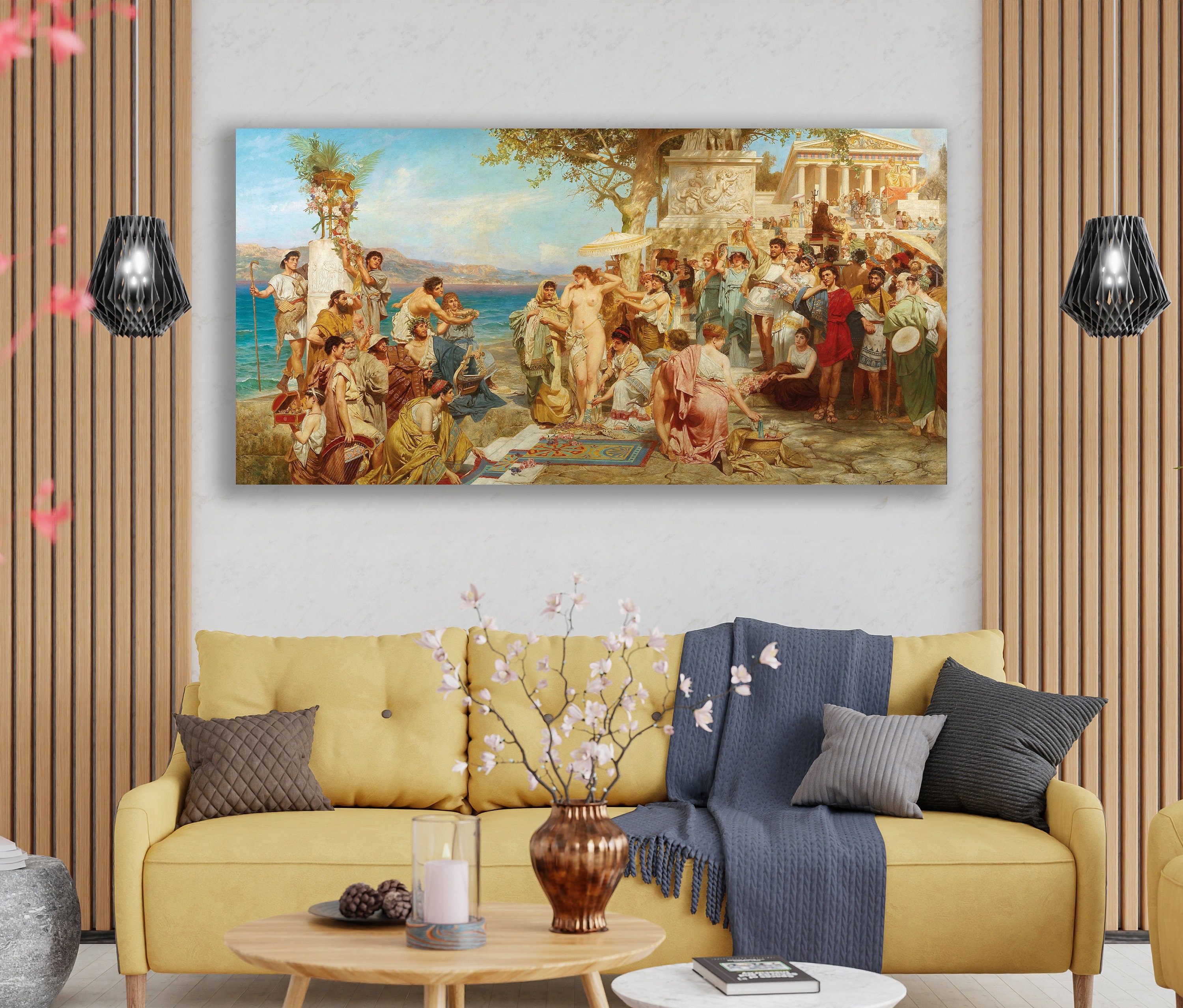 Phryne at the Festival of Poseidon in Eleusis & Canvas Prints - Etsy