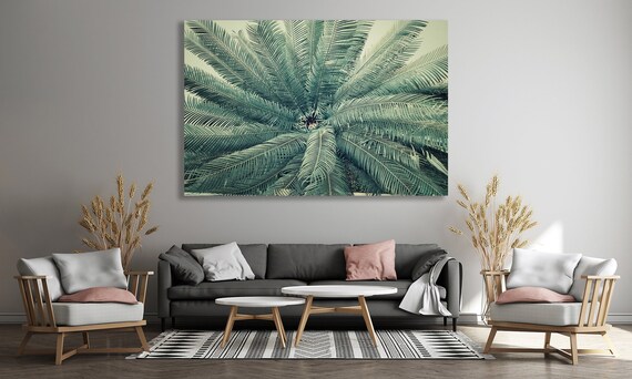 Palm Tree Canvas Wall Art Tropical Palm Prints Landscape - Etsy