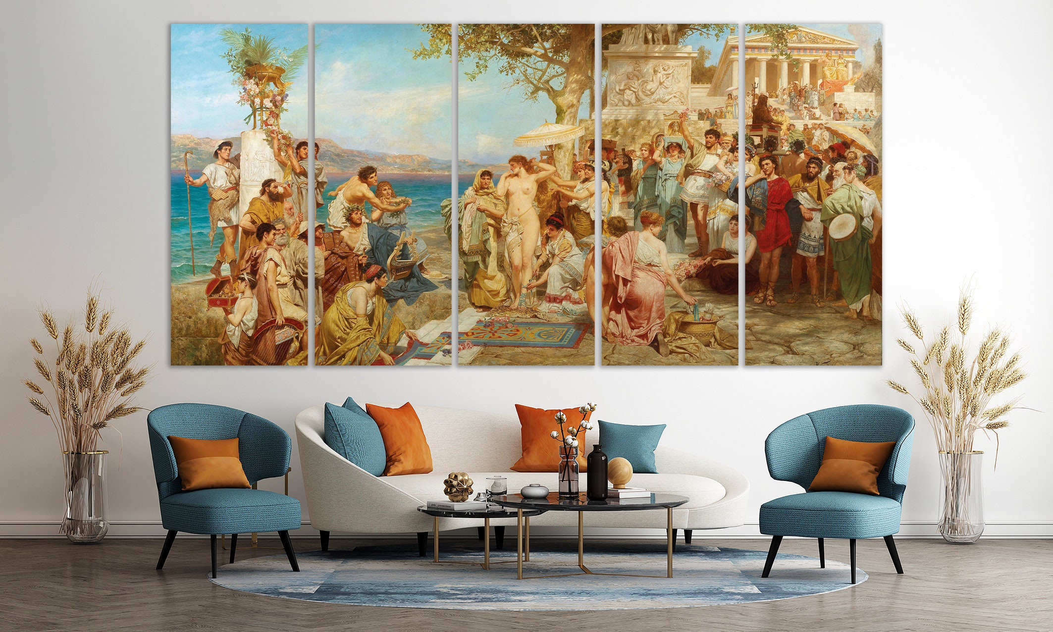 Phryne at the Festival of Poseidon in Eleusis & Canvas Prints - Etsy