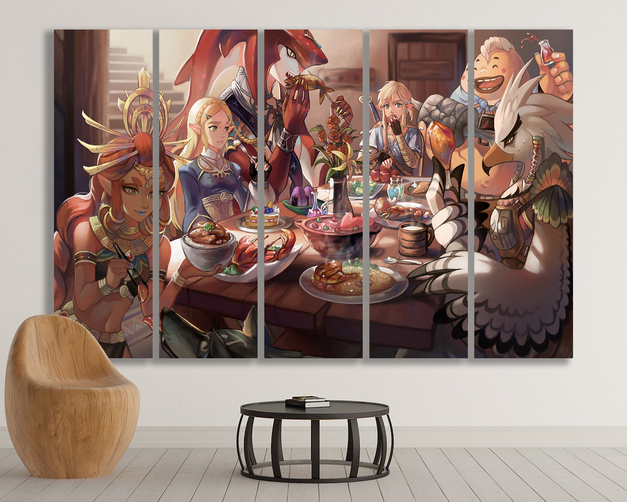 Zelda & Friends Canvas Print, Breath of the Wild, Kids Room Decor - Etsy